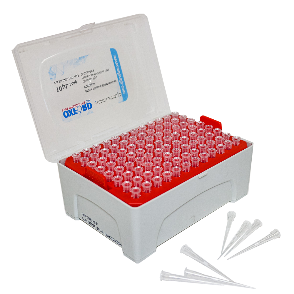 10ul Extended Universal Tip, Rack, Sterile, Low Retention, Filter 96 t ...